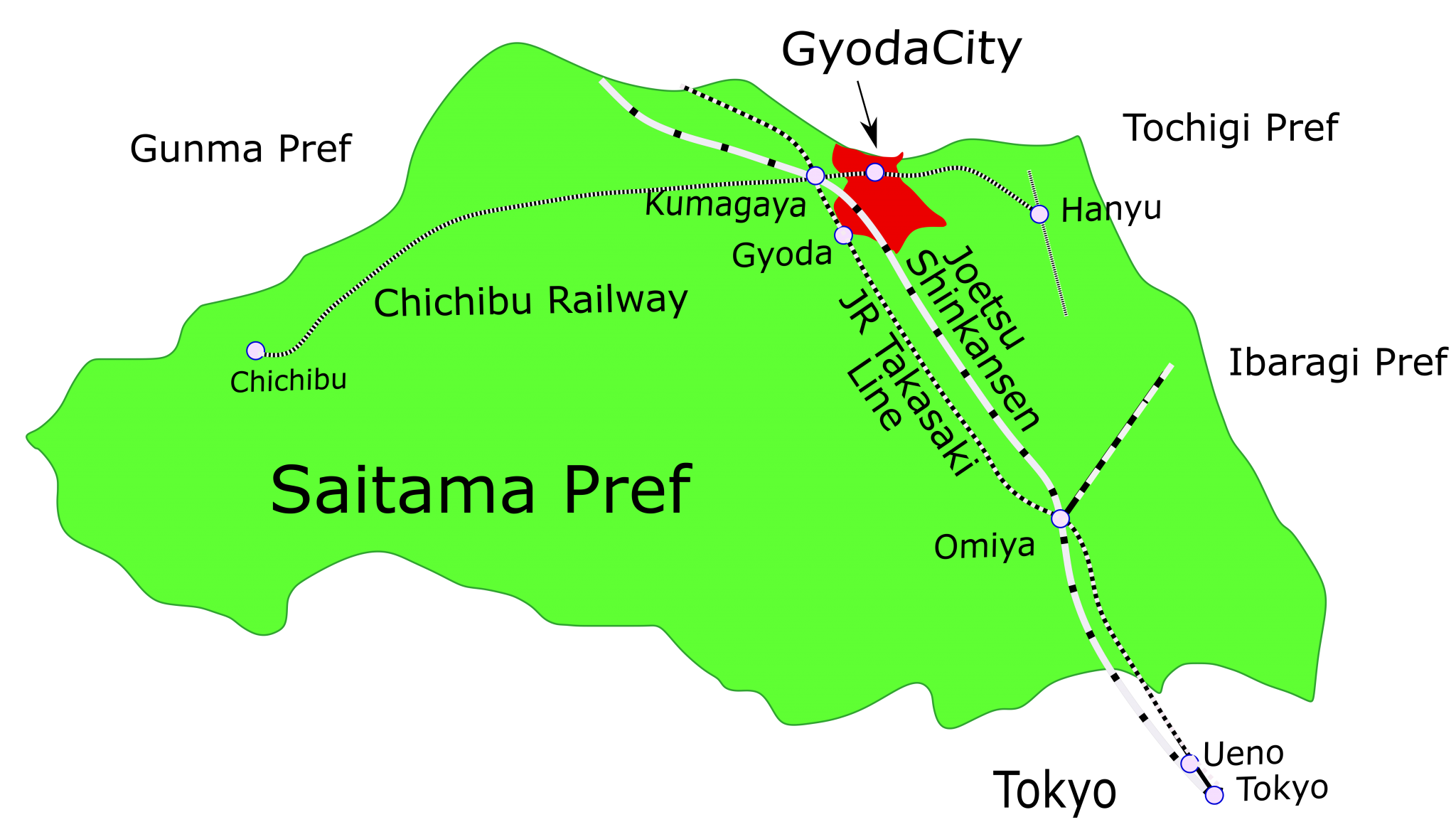 Access | Gyoda City Official Travel Guide